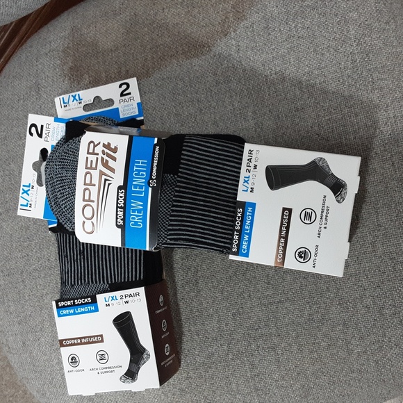 Copper Fit | Underwear & Socks | 2 2 Pair Packs Of Copper Fit Crew ...